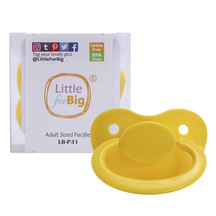 Generation 1 Adult Sized Yellow Pacifier - LittleForBig Cute & Sexy ...