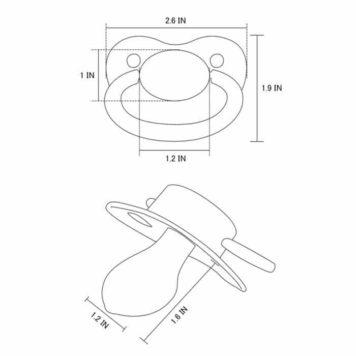 Candy Gloss Pacifiers-Blue & Purple set - LittleForBig Cute & Sexy Products