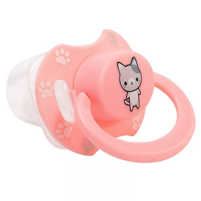 Kitty Pink & Puppy Blue Printed Pacifier Set - LittleForBig Cute & Sexy ...