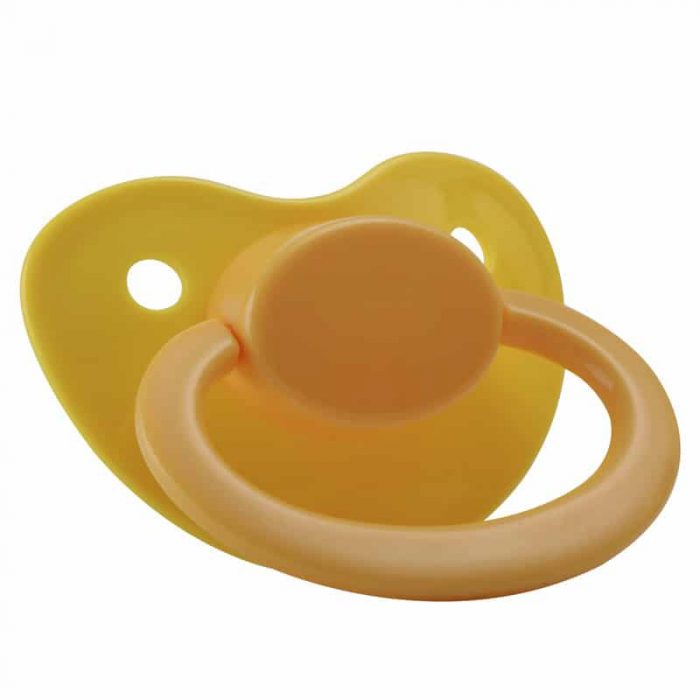 Night glow Adult Pacifier White and Yellow Set - LittleForBig Cute ...