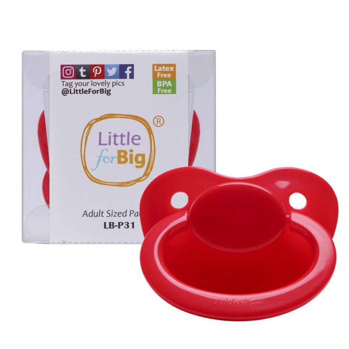 Generation 1 Adult Sized Red Pacifier - LittleForBig Cute & Sexy Products