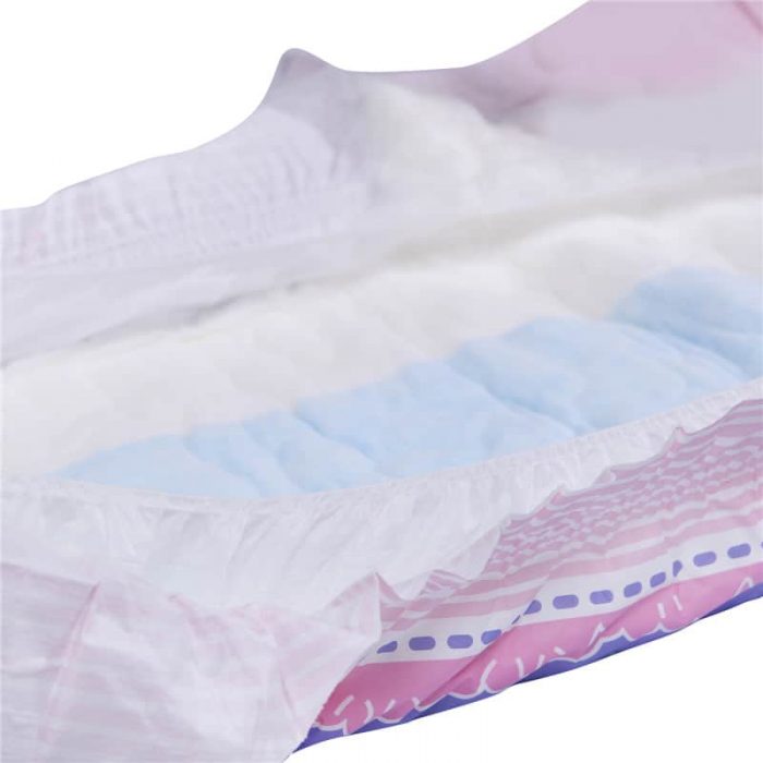 Nursery Pink Printed Adult Baby Diaper 2 Pieces - LittleForBig Cute ...
