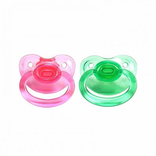 Candy Gloss Pacifiers-Pink & Green set - LittleForBig Cute & Sexy Products