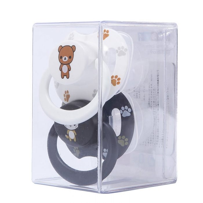 Teddy bear white & Fox Black Pacifier set - LittleForBig Cute & Sexy ...