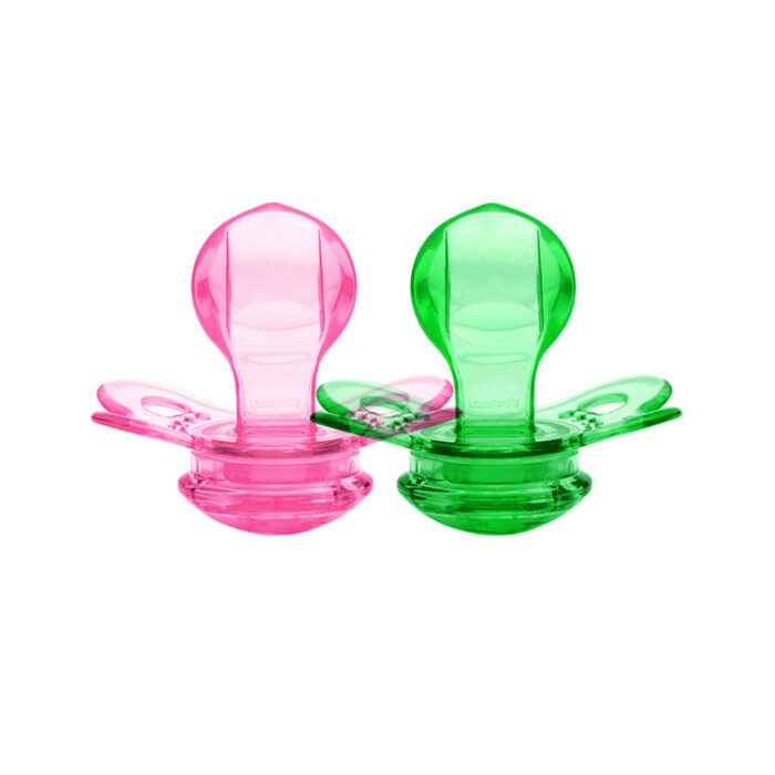Gen-3 Adult Sized Candy Gloss Pacifiers - Pink & Green set ...