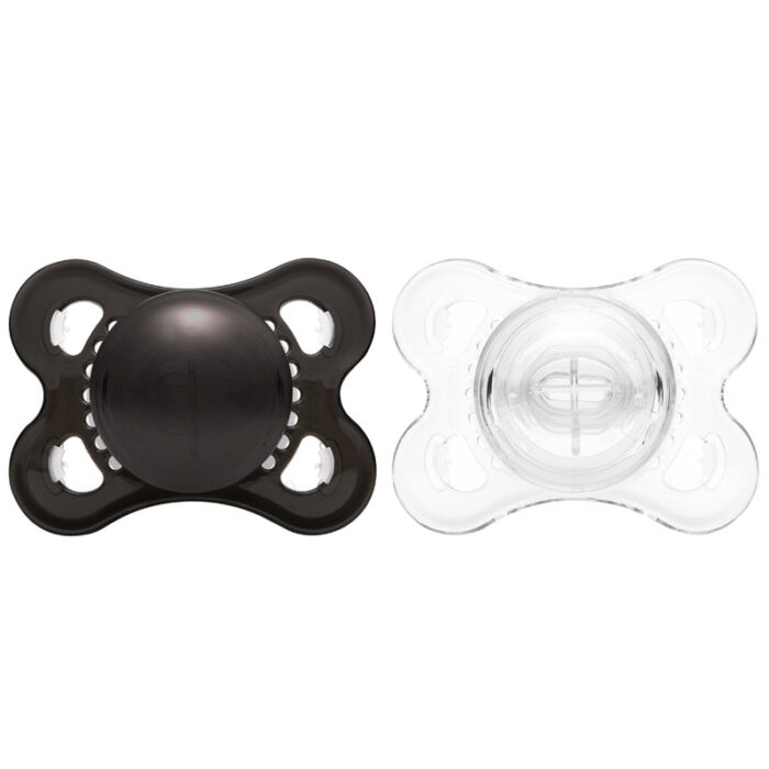 Gen-3 Adult Sized Candy Gloss Pacifiers - Black & Crystal set ...