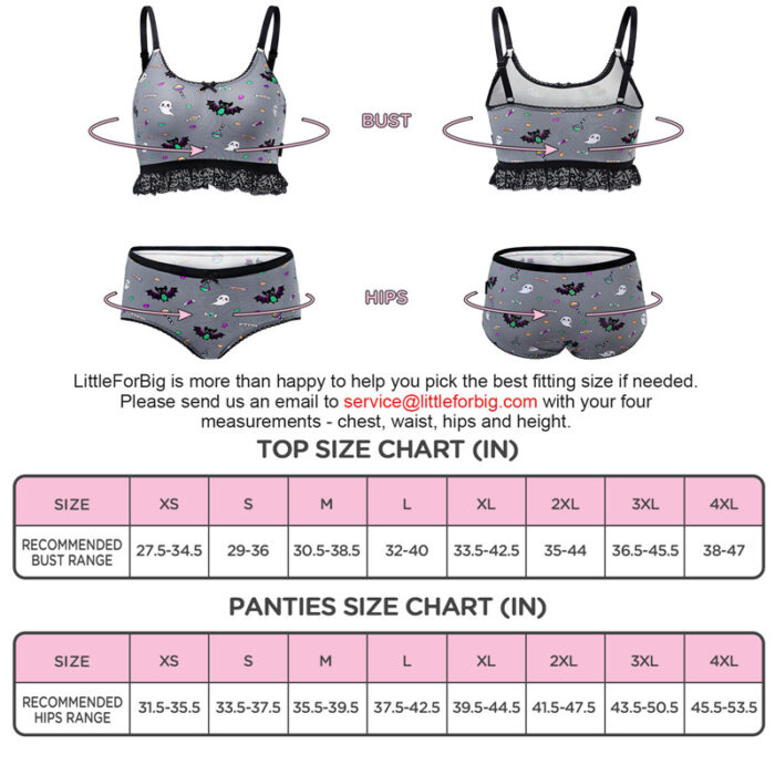 Sugar Bat Bralette Set - LittleForBig Cute & Sexy Products
