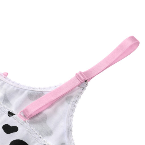 Milk Cow Print Bralette Set Littleforbig Cute And Sexy Products