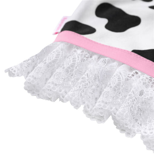 Milk Cow Print Bralette Set Littleforbig Cute And Sexy Products