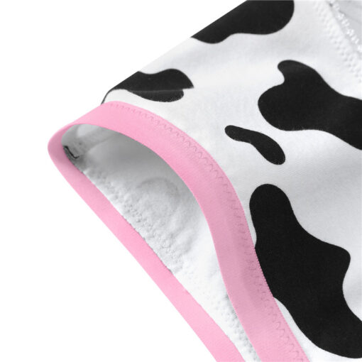 Milk Cow Print Bralette Set Littleforbig Cute And Sexy Products