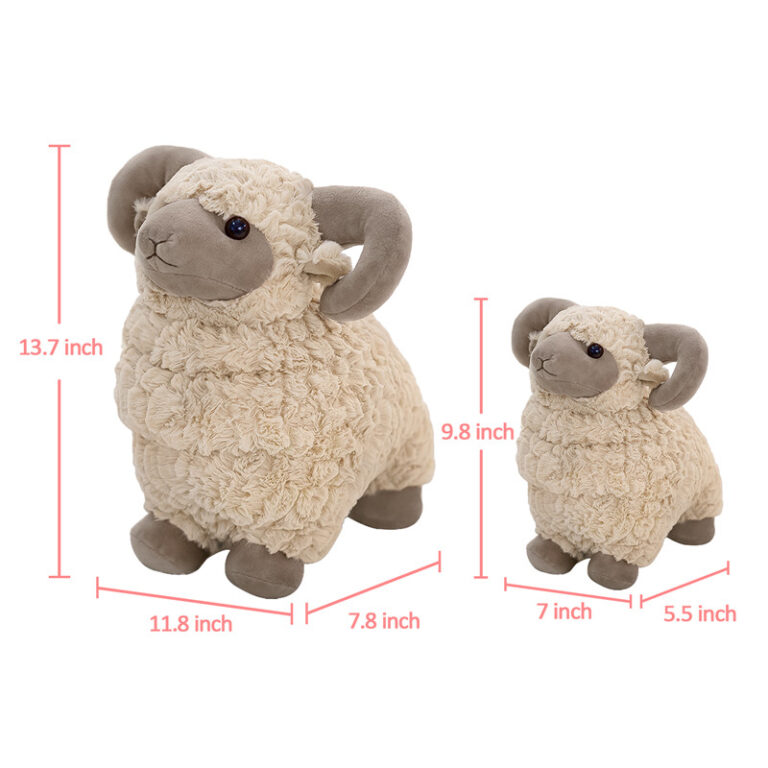 Cute Lamb Stuffed Animal Plush Toy - Brown - LittleForBig Cute & Sexy Products
