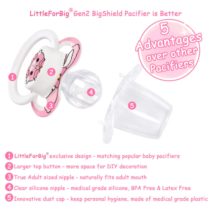 Gen2 BigShield Pacifier Baby Usagi - LittleForBig Cute & Sexy Products