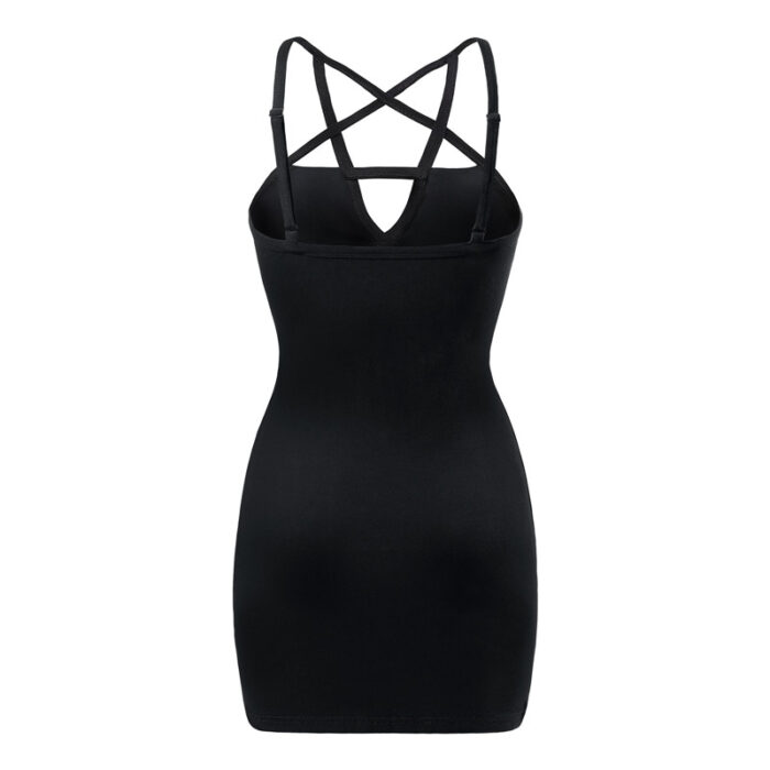 Black Magic Pentagram Bodycon Mini Dress - LittleForBig Cute & Sexy ...