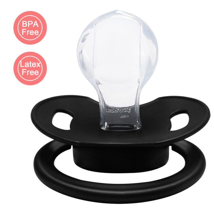 Gen2 BigShield Pacifier I Love Daddy Pattern Black - LittleForBig Cute ...