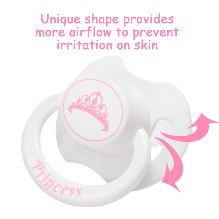 Gen2 BigShield Pacifier "Princess" Crown White - LittleForBig Cute ...
