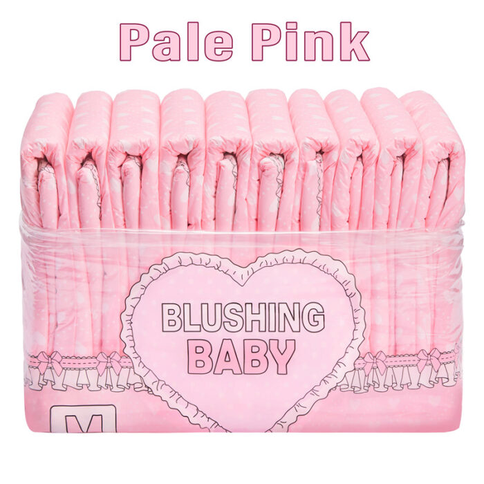 Blushing Baby Adult Diapers 10 Pieces Pack Pale Pink(M) - LittleForBig ...
