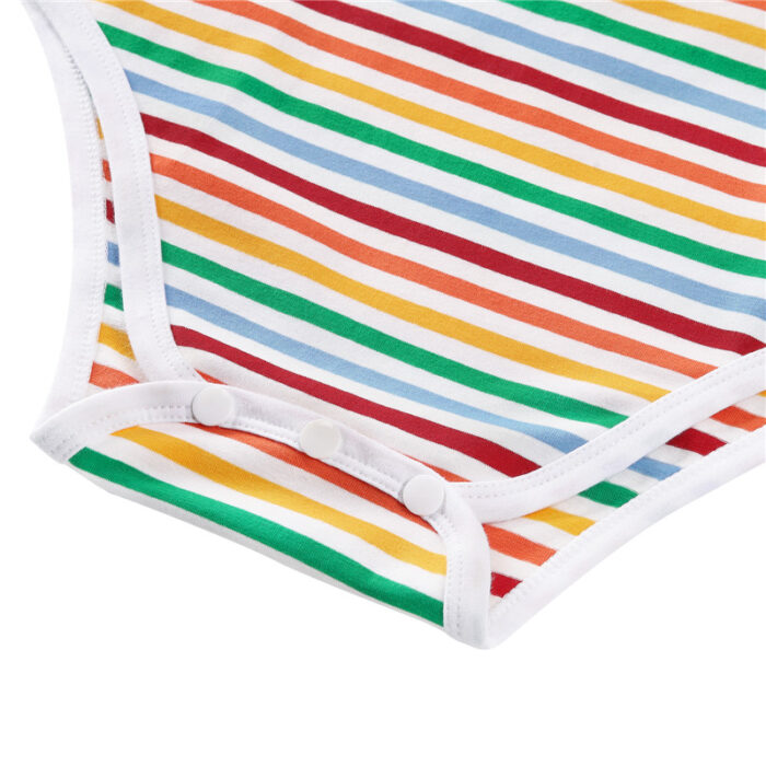 Essential Striped Adult Onesie Rainbow - LittleForBig Cute & Sexy Products