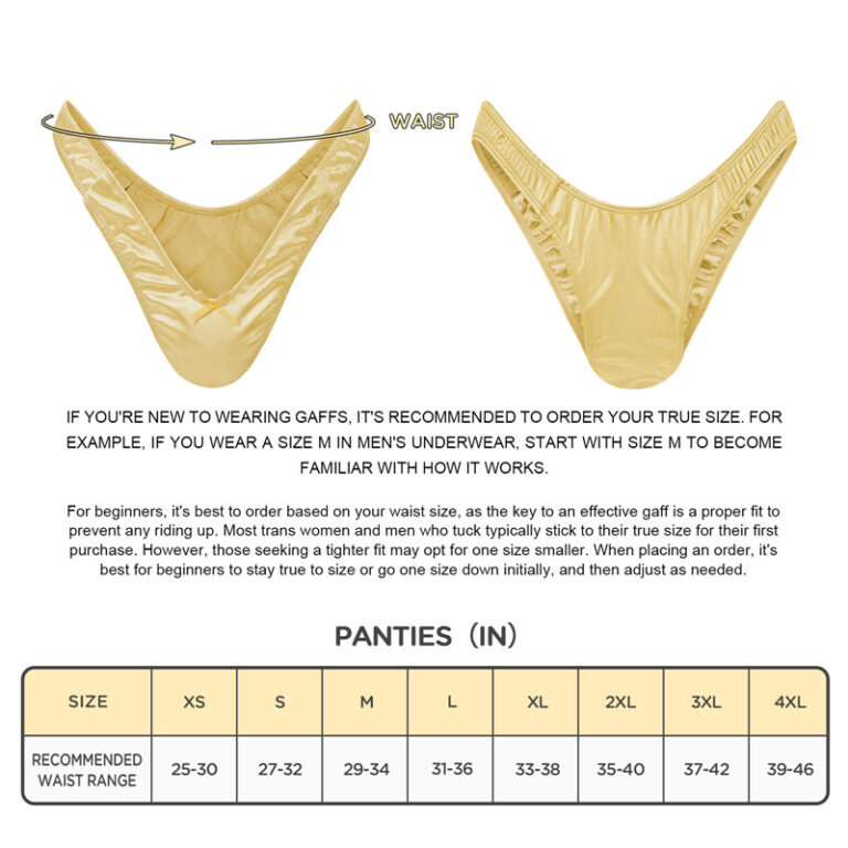 Little Secret Thong Tucking Gaff Panties Gold - LittleForBig Cute ...