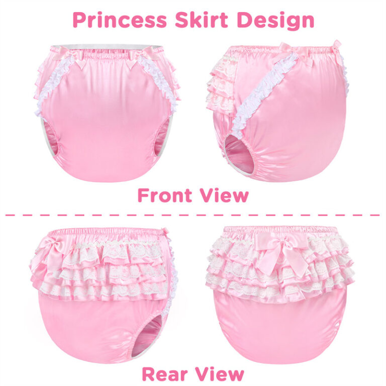 Pretty in Pink Satin Over Adult Diaper Cover - LittleForBig Cute & Sexy ...
