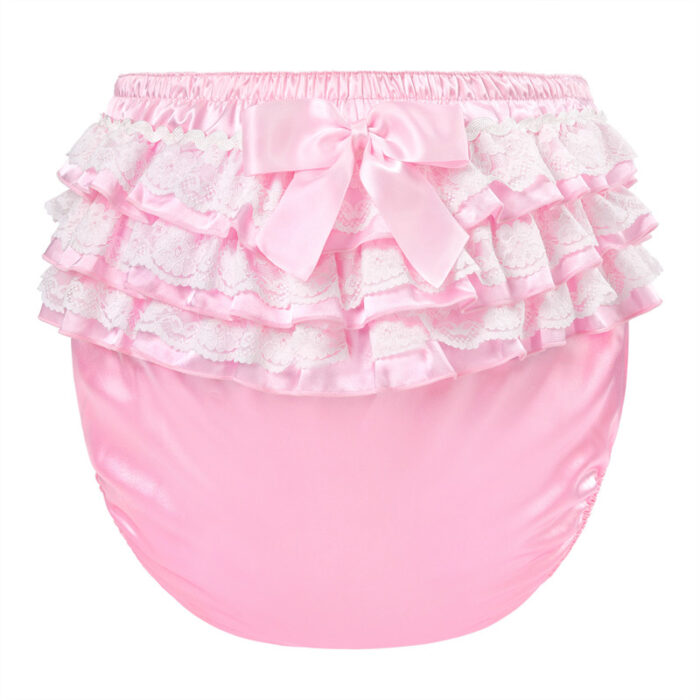 Pretty in Pink Satin Over Adult Diaper Cover - LittleForBig Cute & Sexy ...