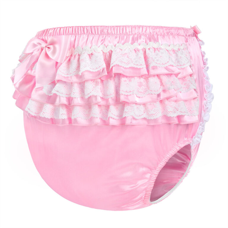 Pretty in Pink Satin Over Adult Diaper Cover - LittleForBig Cute & Sexy ...