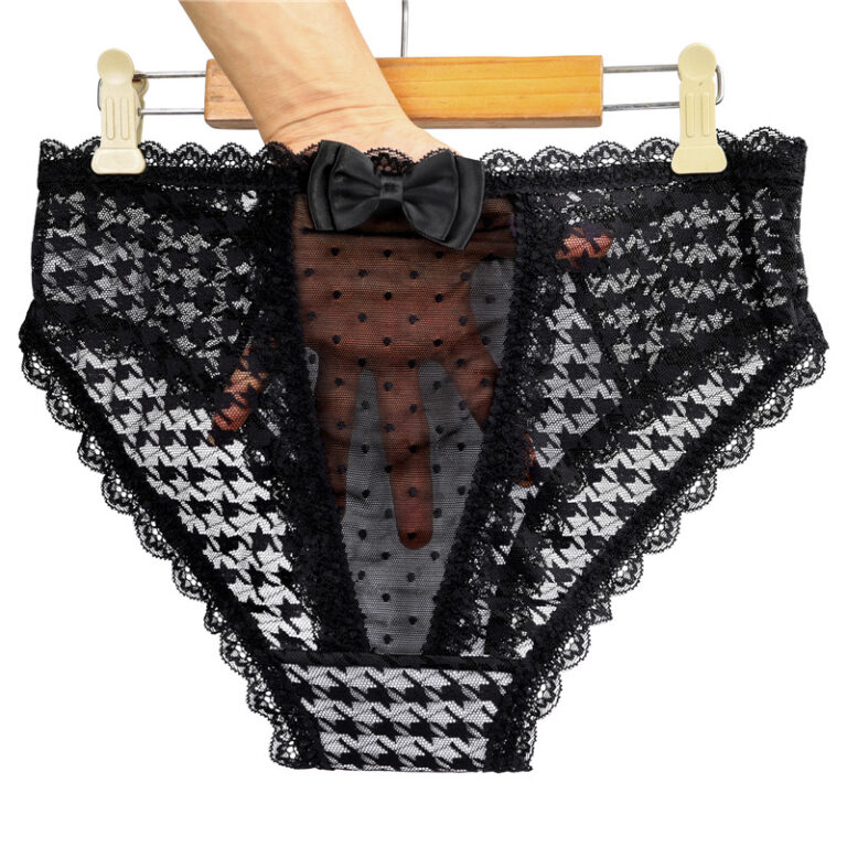 Cheeky Bow Tucking Gaff Panties Black - LittleForBig Cute & Sexy Products