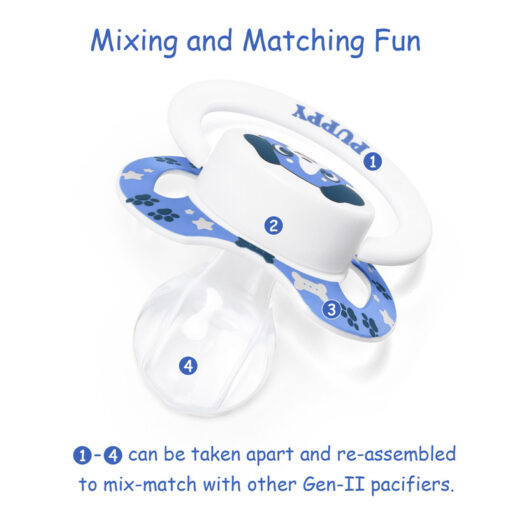 Gen2 Bigshield Little Blue Printed Pacifier - LittleForBig Cute & Sexy ...