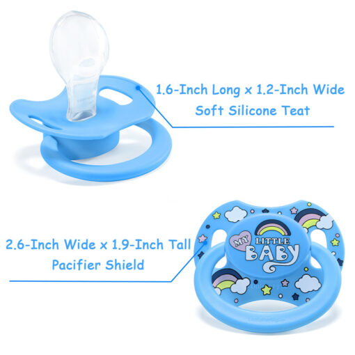 Gen2 BigShield Pacifier My Little Baby Pattern Blue - LittleForBig Cute ...