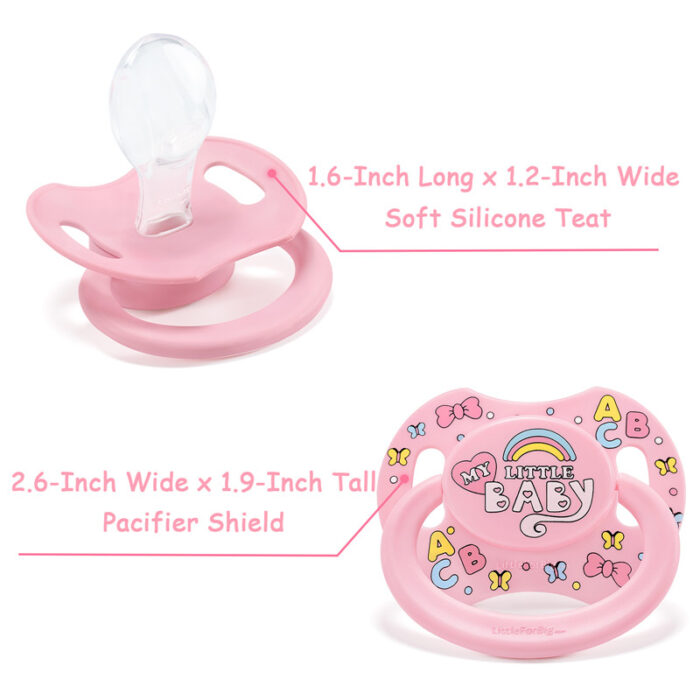 Gen2 BigShield Pacifier My Little Baby Pattern Pink - LittleForBig Cute ...
