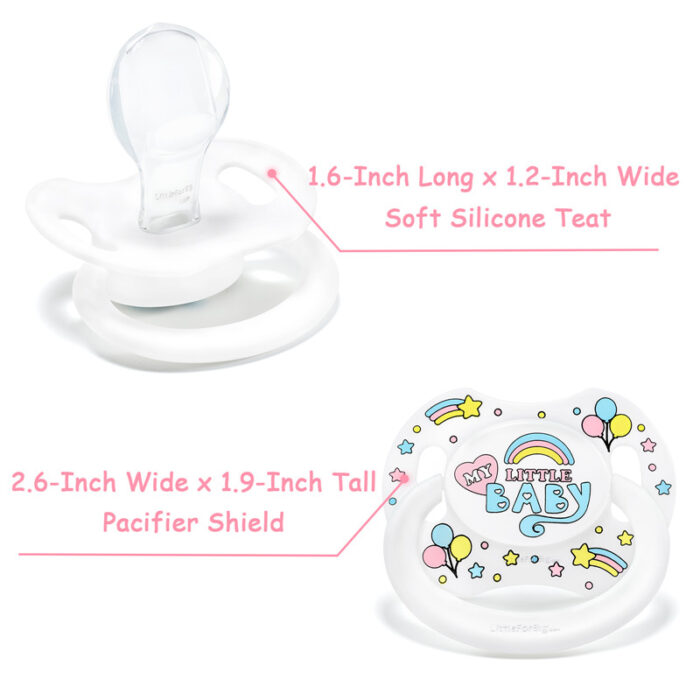 Gen2 BigShield Pacifier My Little Baby Pattern White - LittleForBig ...