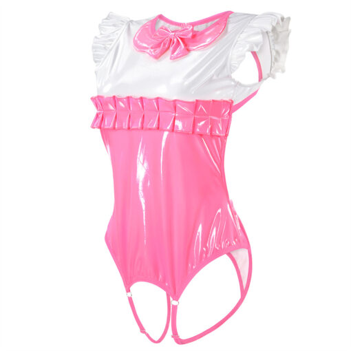 Latex-Like Peekaboo Onesie Bodysuit - LittleForBig Cute & Sexy Products
